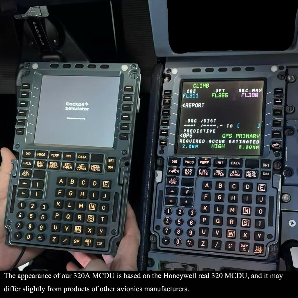 Check Out the Comparison Between Our CDU and Real Aircraft Modules ...